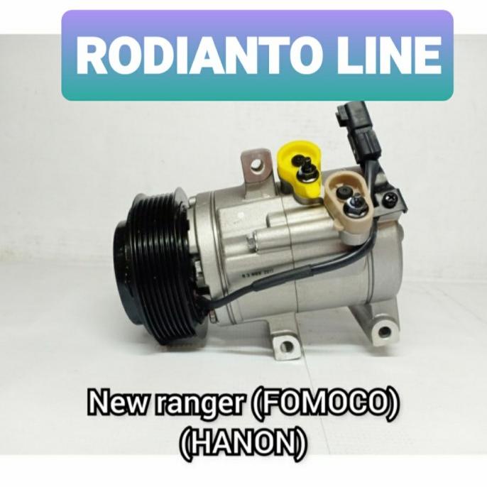 Jual COMPRESSOR NEW RANGER FOMOCO HANON ORIGINAL rod14 dijamin | Shopee ...