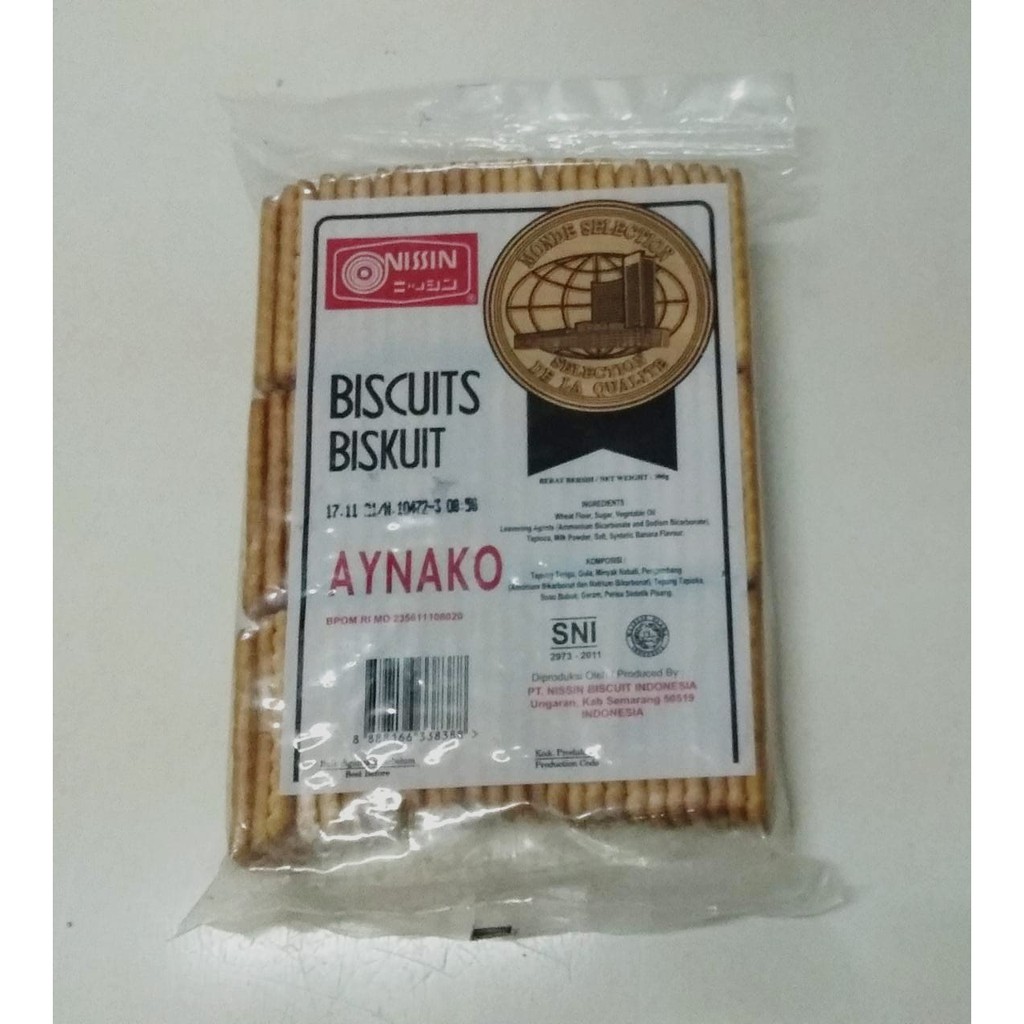Jual Biskuit Nissin Aynako Kering Roti Kering 300 gr Edisi Lebaran ...