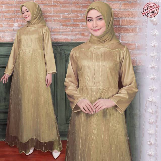 Jual Gamis Pesta Mewah Lesti brukat tile undangan bagus murah neh KTF ...