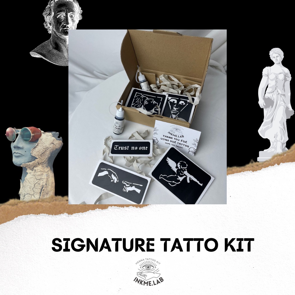 Jual Signature Henna Tattoo Kit - Tato Halal Tatto Sementara 100% Henna ...