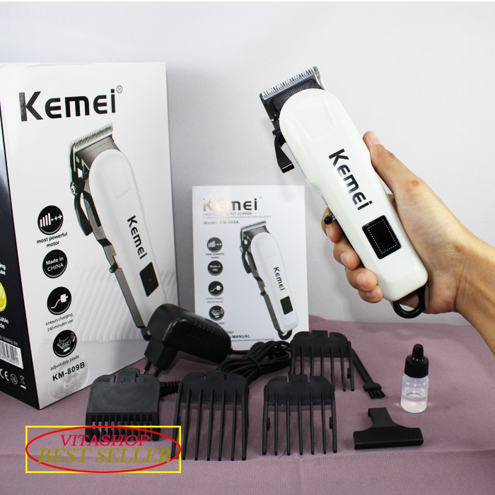 Jual Alat Cukur Rambut Kemei KM-809B Clipper Mesin Pangkas dan Potong Baby Hair Cut charger ...