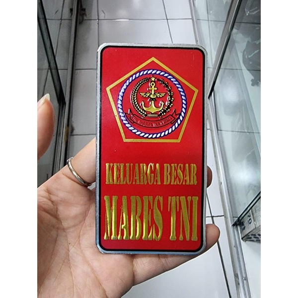 Jual Emblem plat mobil tempel MABES TNI | Plat mobil hankam mabes tni ...