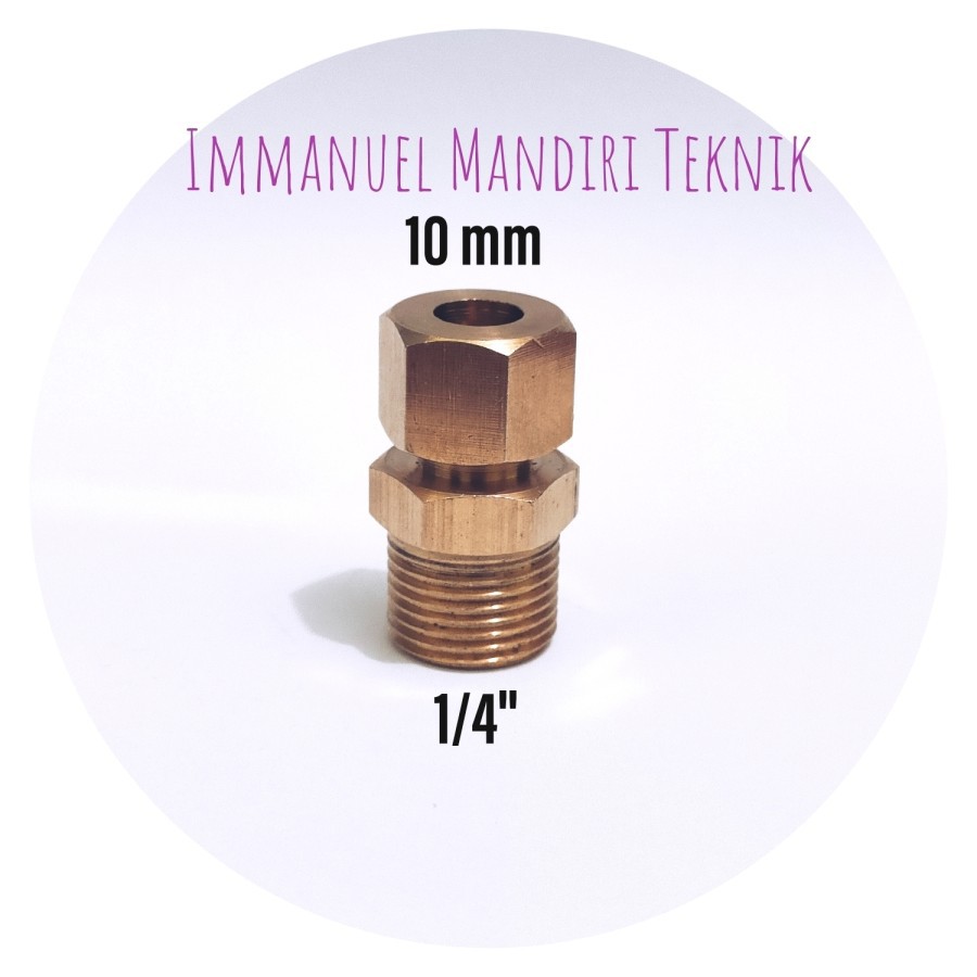 Jual Nepel Pipa Tembaga 1/4 x 10 mm / Konektor Pipa Tembaga - Cincin ...