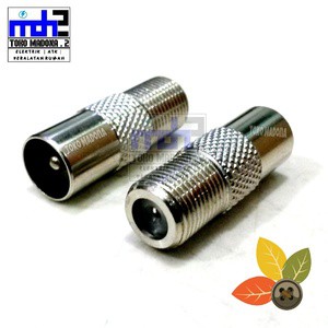 Jual Jack Antena TV Metal F-Drat Connector | Jack Antena Drat Male ...