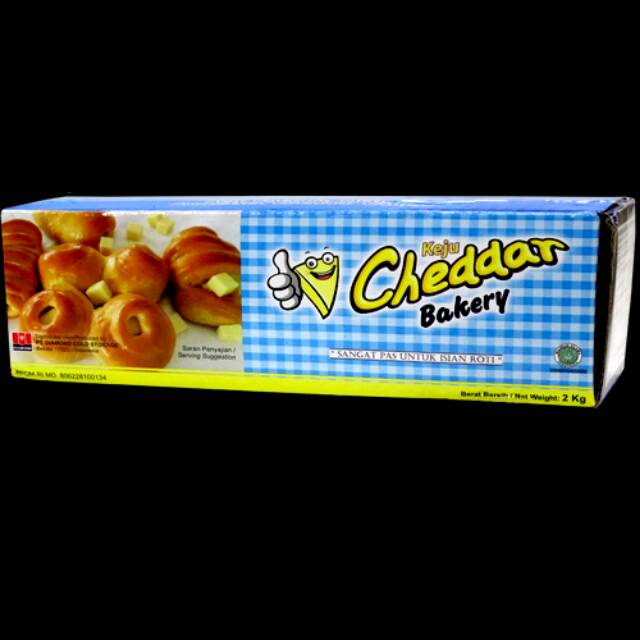 Jual diamond cheese processed cheddar bakery 2kg | Shopee Indonesia