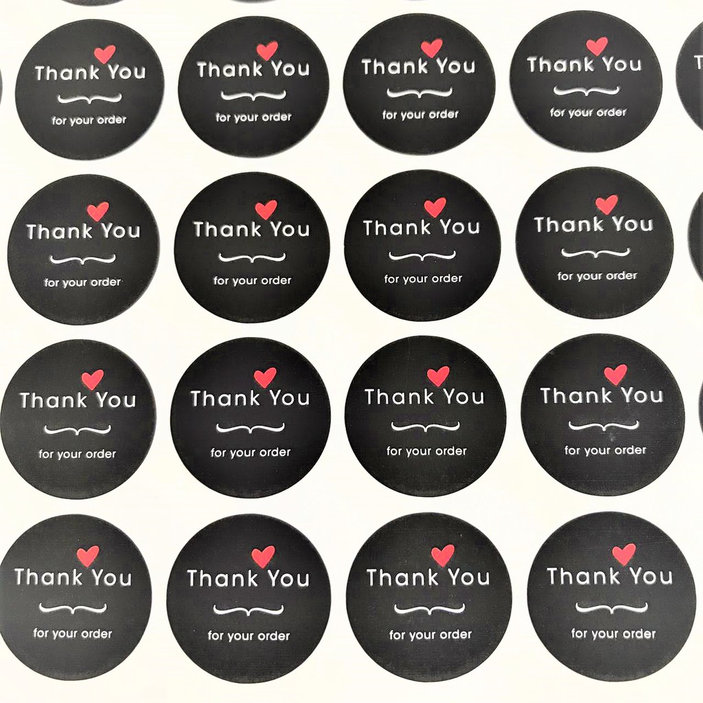 Jual Label Sticker THANK YOU Stiker Kemasan Hamper Souvenir Kado Pesta ...