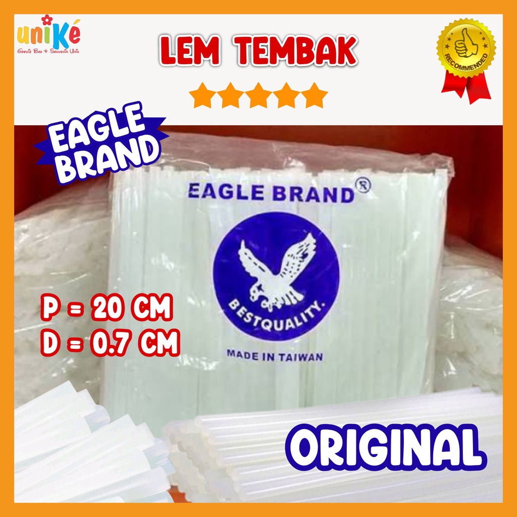 Jual Isi Refill Glue Gun Lem Tembak EAGLE BRAND Bakar Kecil Lem Lilin ...