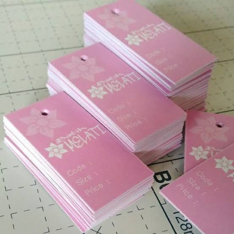 Jual Card Hand Tag ukuran 4x6 / MERK HAND TAG | Shopee Indonesia