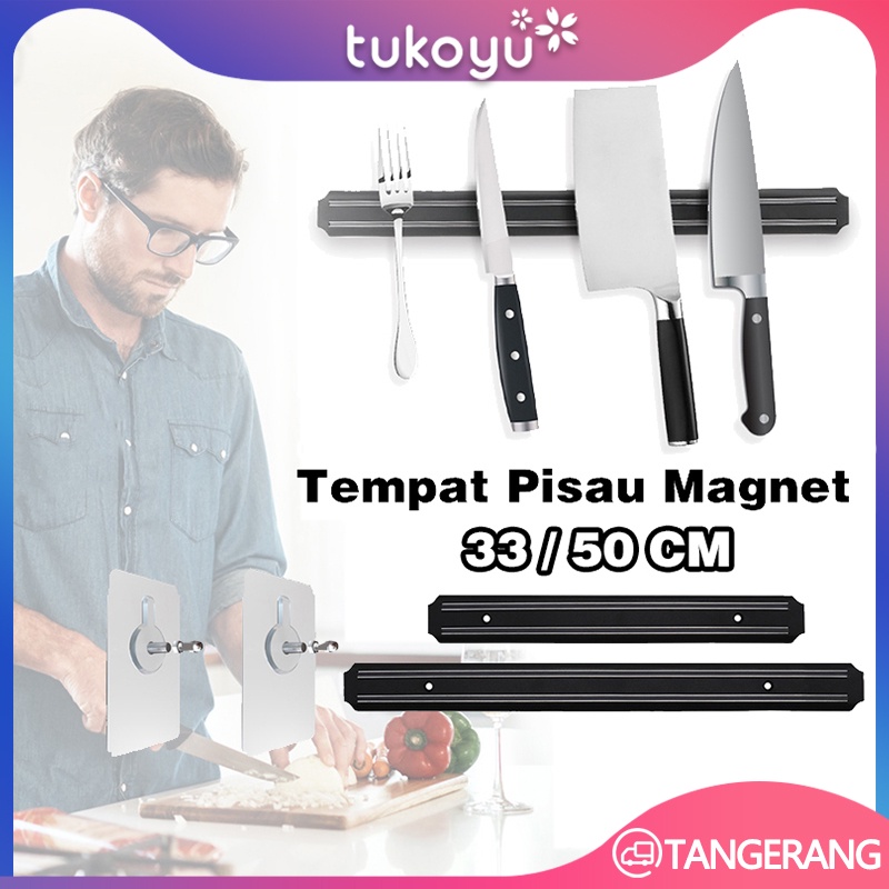 Jual 33/50CM Tempat Pisau Magnet/Rak Pisau Dinding Magnet/Rak Pisau ...