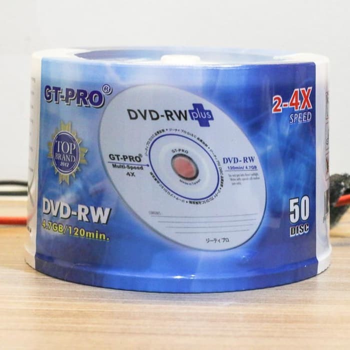 Jual CD COMPACT/CD KOSONG/DVD-RW PLUS GT-PRO ISI 50 PCS PER CONE ...