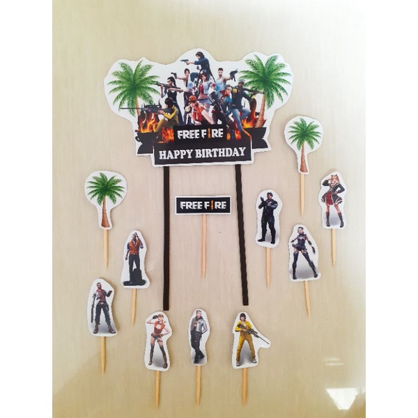 Jual TOPPER FREE FIRE / CAKE TOPPER FREE FIRE / TOPPER KUE FREE FIRE ...