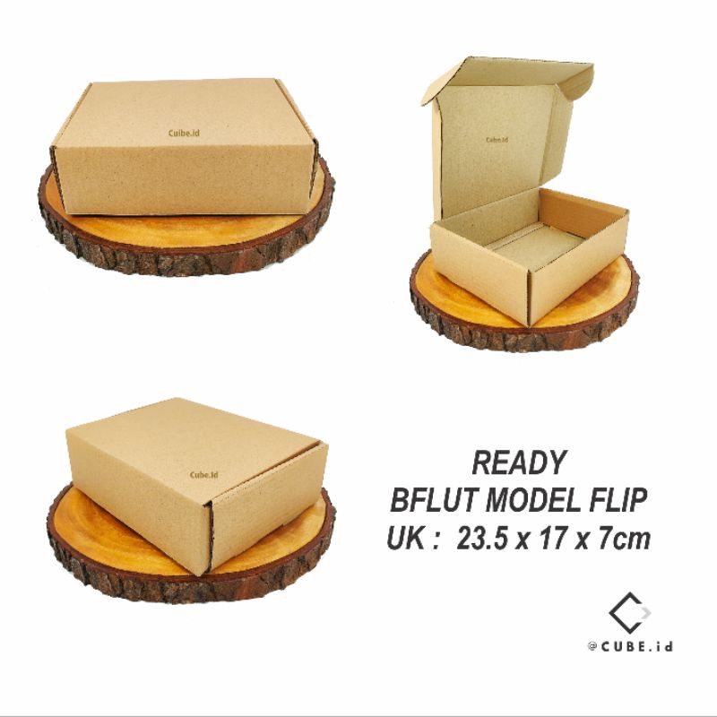 Jual DUS MODEL FLIP UK 23.5 x 17 x 7cm | Shopee Indonesia