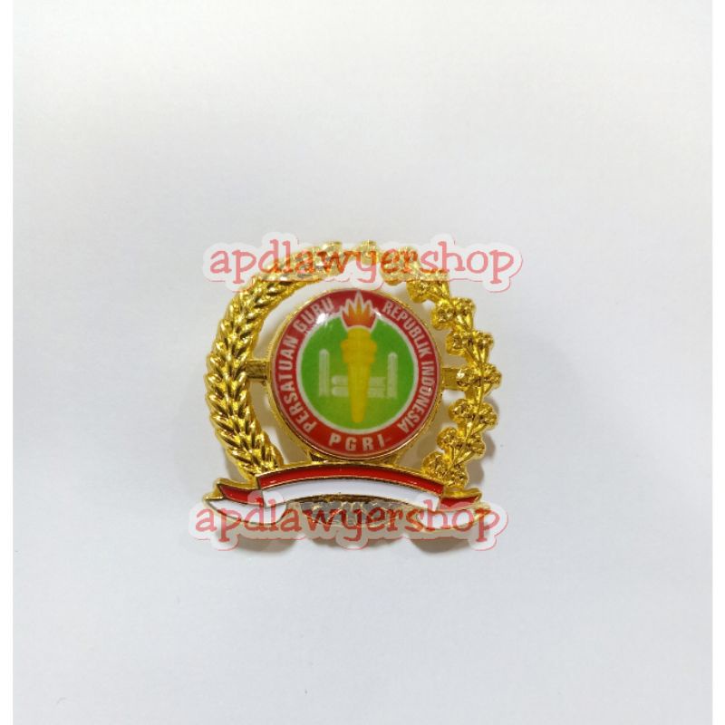 Jual Pin Padi kapas bendera logo PGRI guru kuningan peniti Premium ...