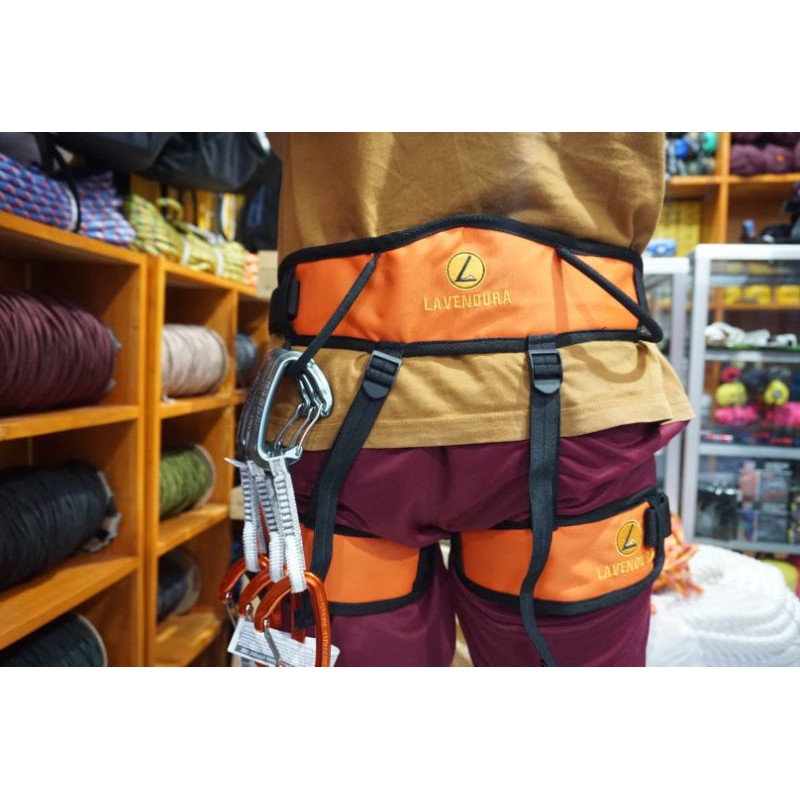 Jual Seat harness halfbody harness lavendura caving rock climbing ...