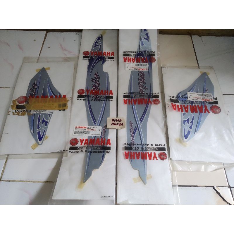 Jual Striping sticker stiker yamaha mio sporty biru muda 2005 original ...