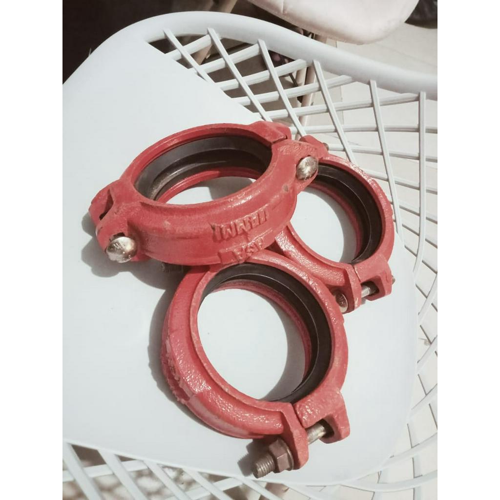 Jual Klem Pipa vitaulic 4" / Klem Pipa Besi 4 Inch vitaulic / Klem Pipa ...