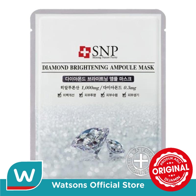Jual SNP Diamond Brightening Ampoule Mask 1's | Shopee Indonesia