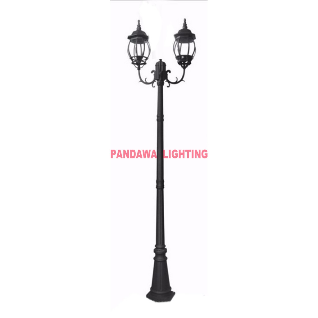 Jual lampu taman tiang klasik lampu standing taman outdoor | Shopee ...