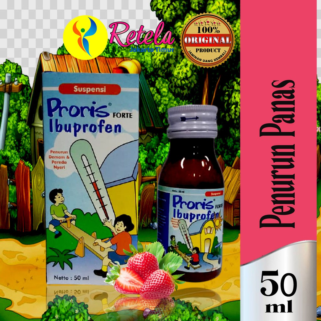 Jual Proris Suspensi Forte 50 Ml Rasa Strawberry / Penurun Panas ...