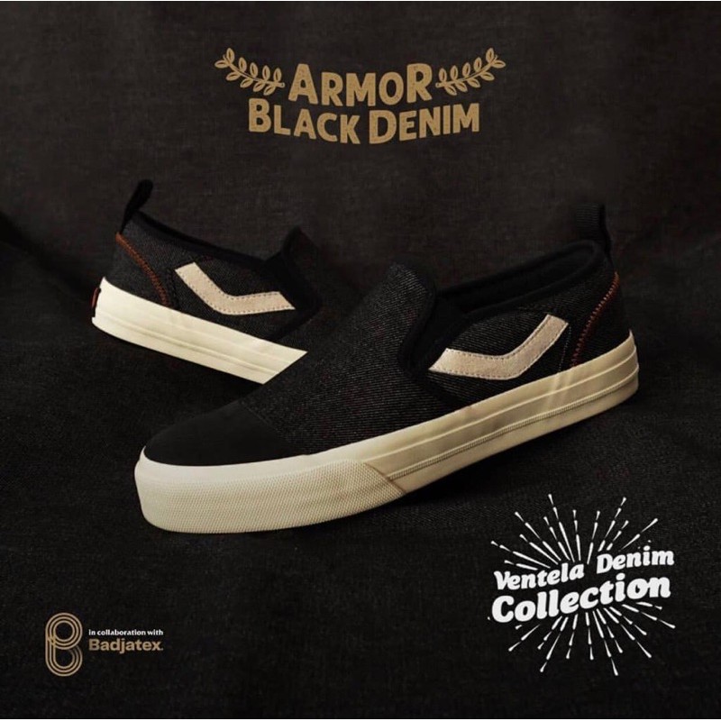 Jual Sepatu Ventela Armor Denim Black Original Made In Indonesia ...