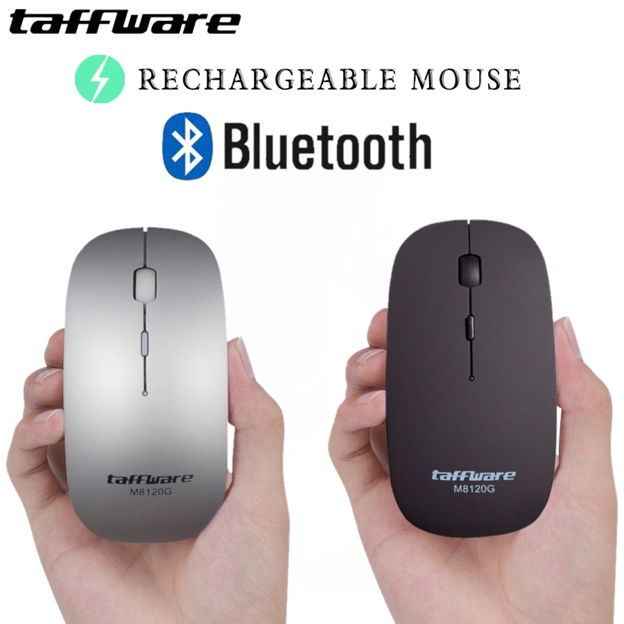 Jual Taffware Silent Mouse Bluetooth 5.0 & Wireless 2.4G Rechargeable ...
