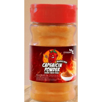 Jual Capsaicin powder bubuk cabai terpedas 50gr halal | Shopee Indonesia