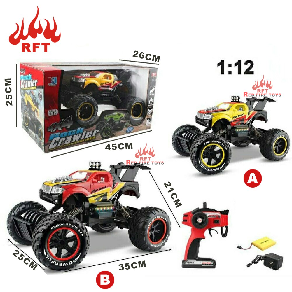 Jual RC MOBIL REMOTE JEEP ROCK CRAWLER 4WD OFF ROAD 1:12 REMOTE TEMBAK ...