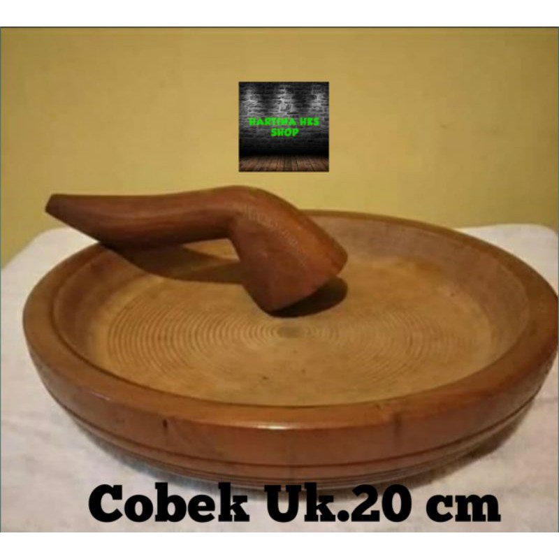 Jual cobek atau ulekan asli kayu Ulin khas Kalimantan uk.20 cm | Shopee ...