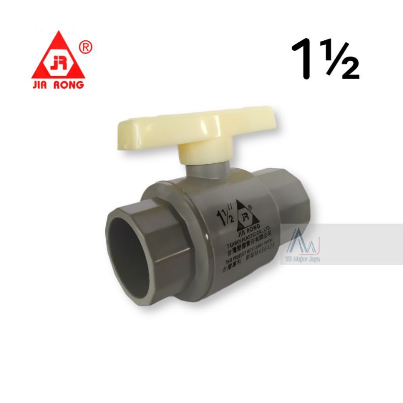 Jual Stop Kran Ball Valve PVC Jia Rong 1½ | Shopee Indonesia