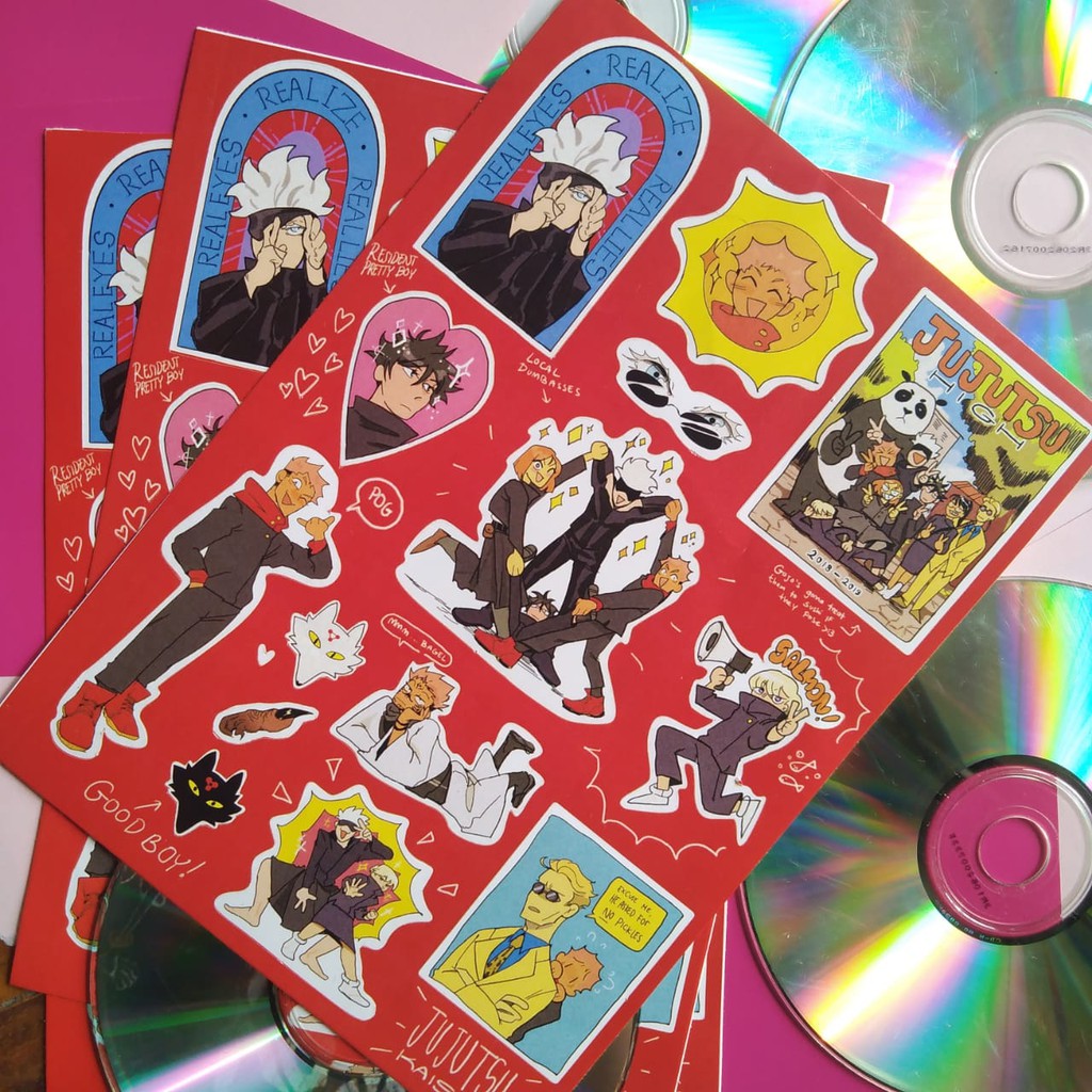 Jual jujutsu kaisen sticker sheet | Shopee Indonesia
