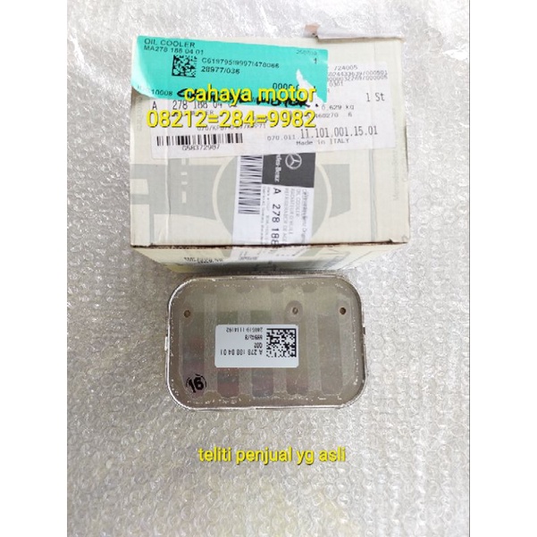 Jual Oil cooler mesin mercy mercedes benz Cls 63 W218 M157 original ...