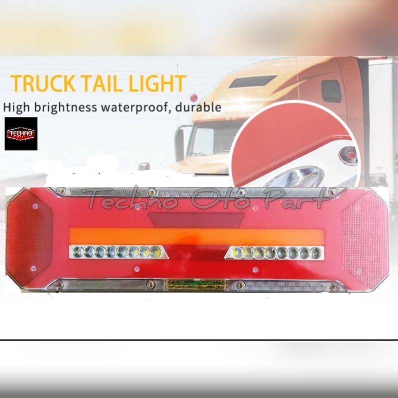 Jual Lampu Led Rem Stop lamp Bak Truk 24v Model 852L 46cm Universal ...