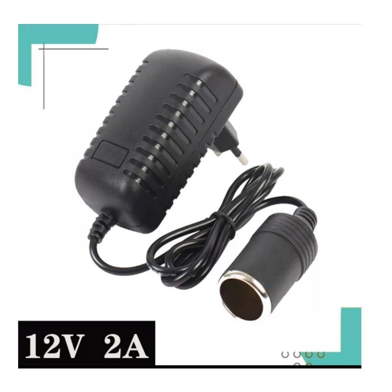 Jual adaptor socket lighter mobil 2a 220v AC to dc 12v 2 ampere 12 volt ...