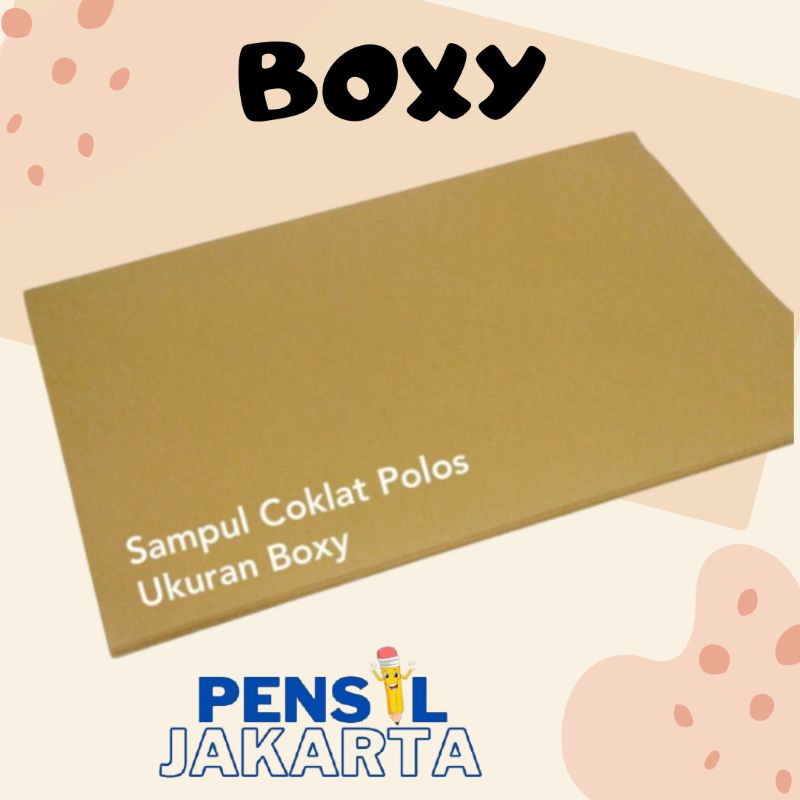 Jual Sampul Buku Tulis Coklat Polos Ukuran Boxy Isi 10 Lembar | Shopee ...