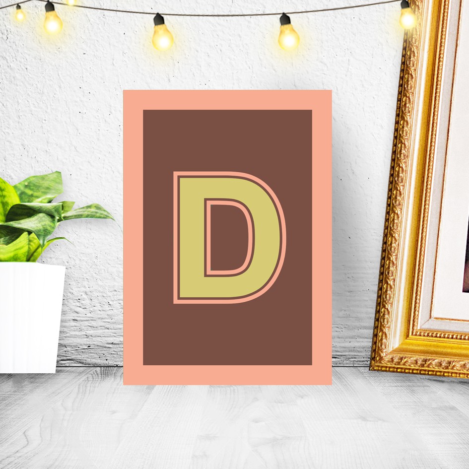 Jual D ALPHABET POSTER A4 | Shopee Indonesia