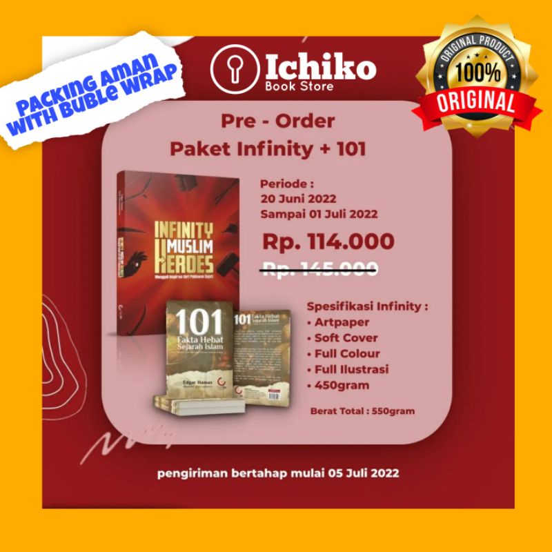 Jual PAKET THE INFINITY MUSLIM HEROES & BUKU SAKU 101 FAKTA By Edgar ...
