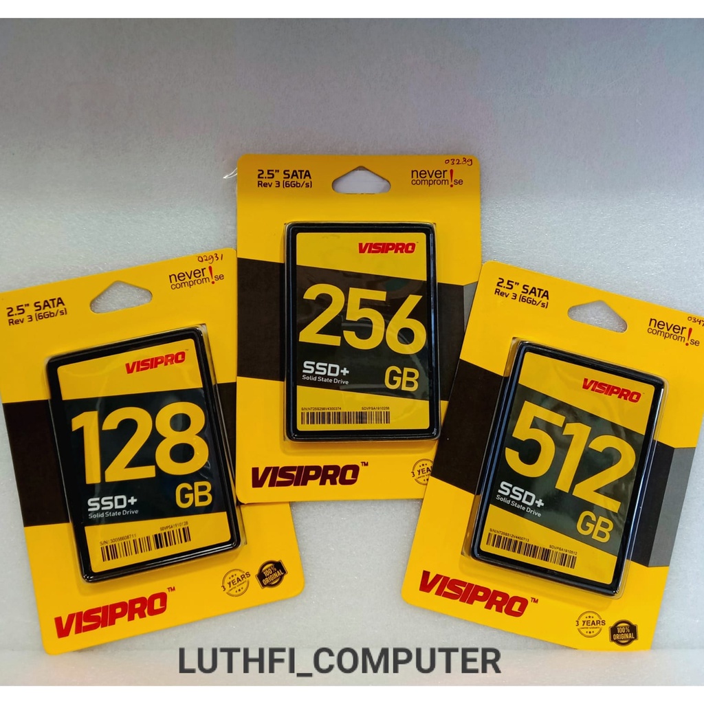 Jual VISIPRO SSD 256GB / SSD 128GB 2.5" SATA 3 6GB/s 3D NAND ORIGINAL ...