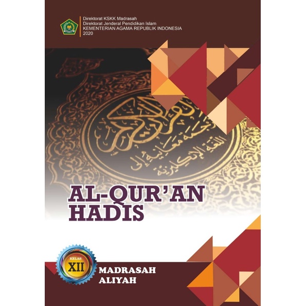 Jual AL QURAN HADIS Kelas 12 Madrasah Aliyah - KEMENAG Buku Pendidikan Agama Islam Buku Agama ...