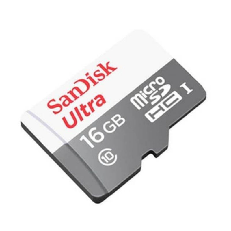 Jual Memory/Mmc/Micro Sandisk Ultra 16GB Speed 80 Class 10 Original 100 ...