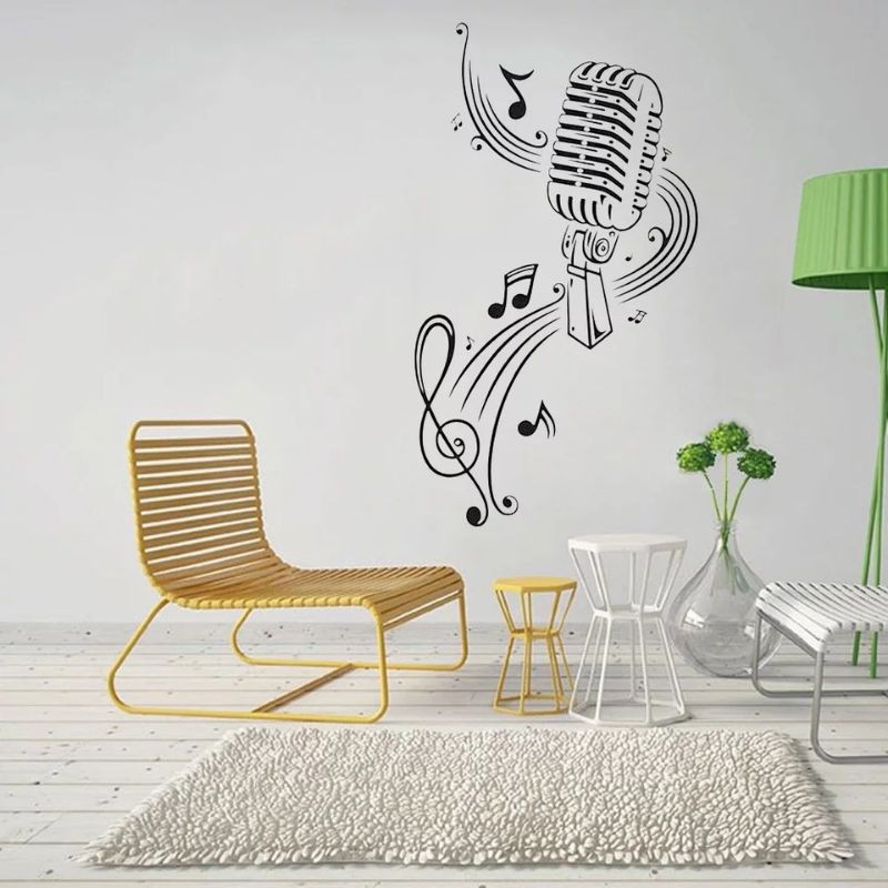 Jual STICKER STIKER DINDING MUSIK MUSIC SONG HIASAN DINDING CUSTOM WALL ...