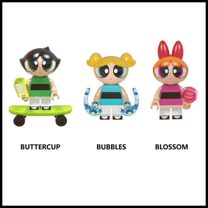 Jual Powerpuff Power Puff Girl Buttercup Bubble Blossom Minifigure Lego ...