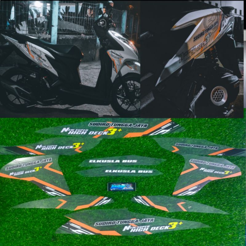 Jual striping sticker vario old bohlam 125 livery bus stj transparan ...