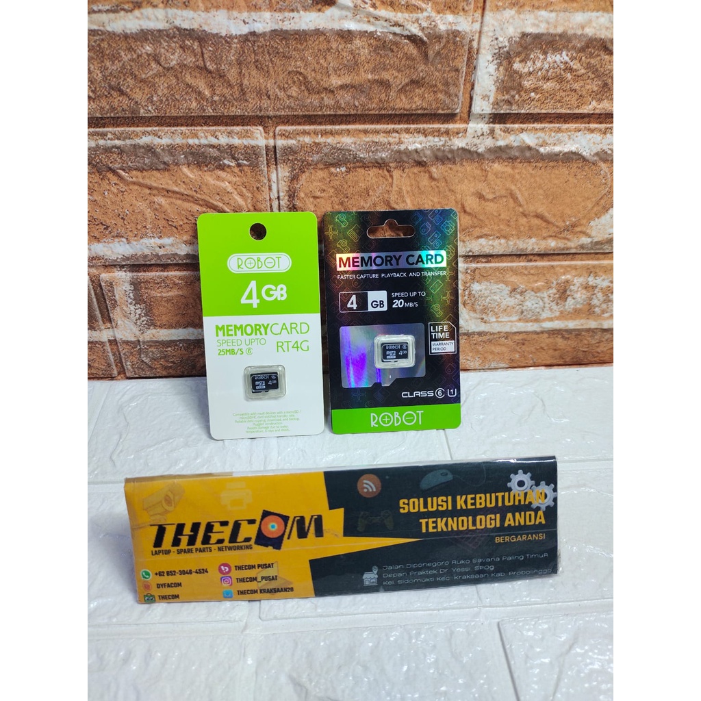 Jual Robot RT4G Memory Card 4GB Class 6 TF Card Chip - Dengan Packing ...