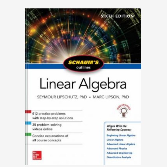 Jual Schaum's Outline of Linear Algebra, Sixth Edition ( BUKU CETAK ...