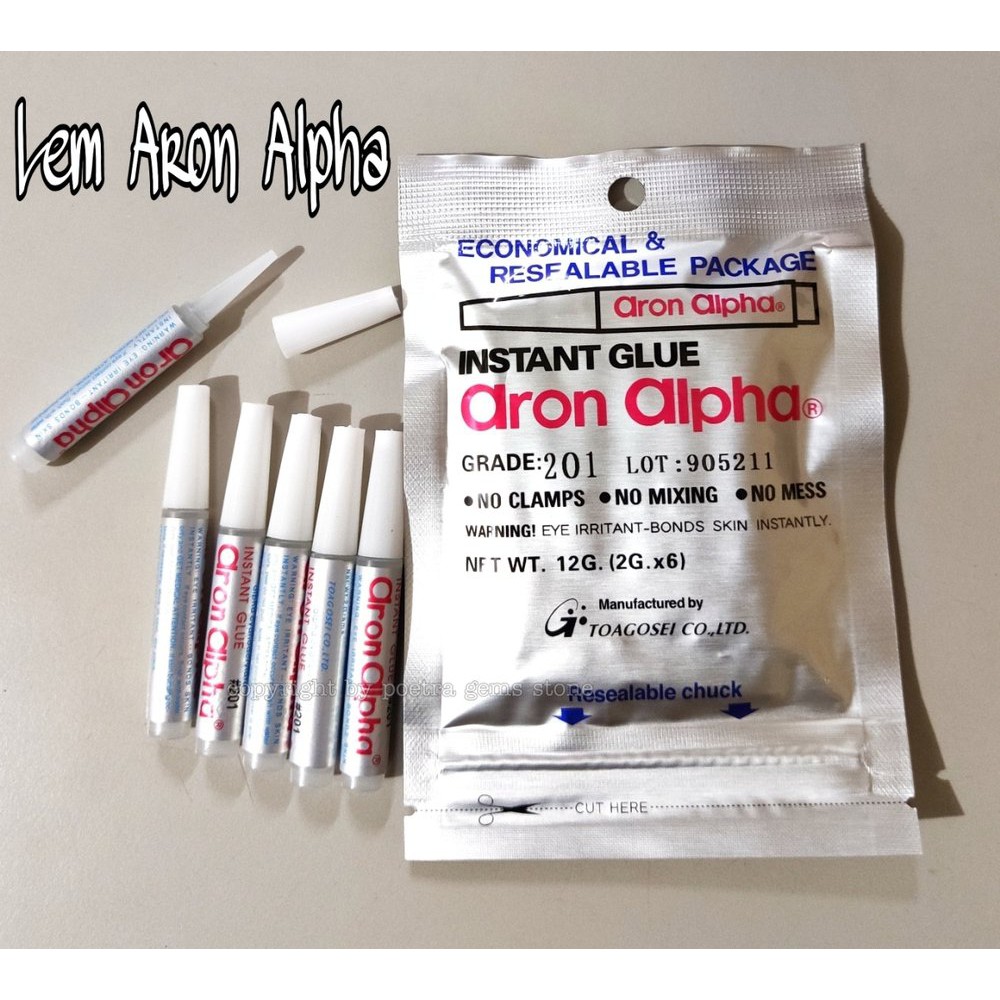 Jual ( Original Dijamin ) Lem Aron Alpha Lem Serbaguna Super Nempel Cepat Kering Tanpa Bekas ...