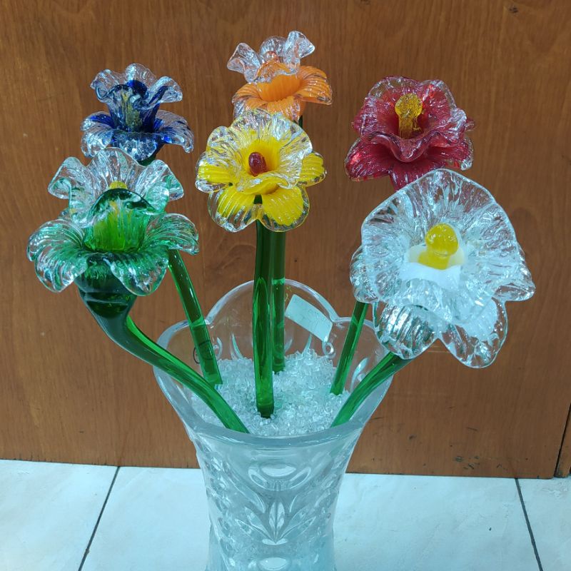 Jual Bunga Kaca Kristal LA68 (SATUAN) | Shopee Indonesia