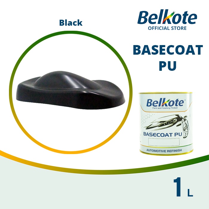 Jual Belkote Basecoat PU - Hitam, 1L (Cat Mobil / Cat Duco) | Shopee ...