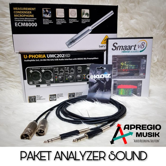 Jual Paket RTA ANALYZER SMAART ECM8000 UMC202HD MEASUREMENT | Shopee ...