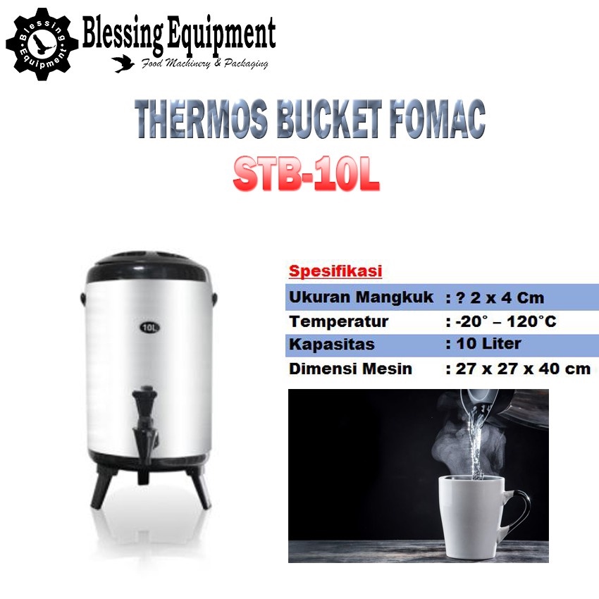 Jual STB-10L Thermos Bucket FOMAC | Shopee Indonesia