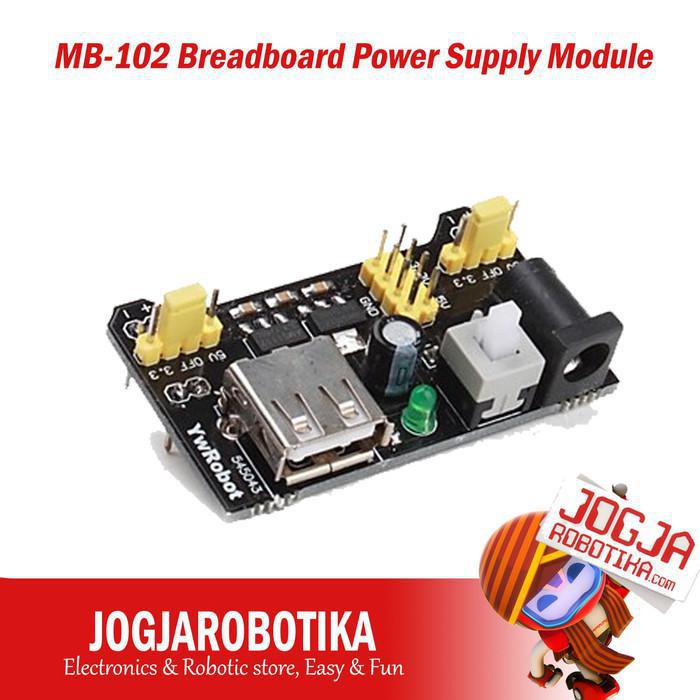 Jual MB-102 Breadboard Power Supply Module - Black | Shopee Indonesia